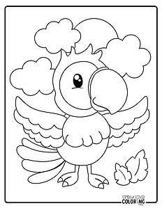 Parrot Coloring Pages (Free PDF Printables) - Simply Love Coloring