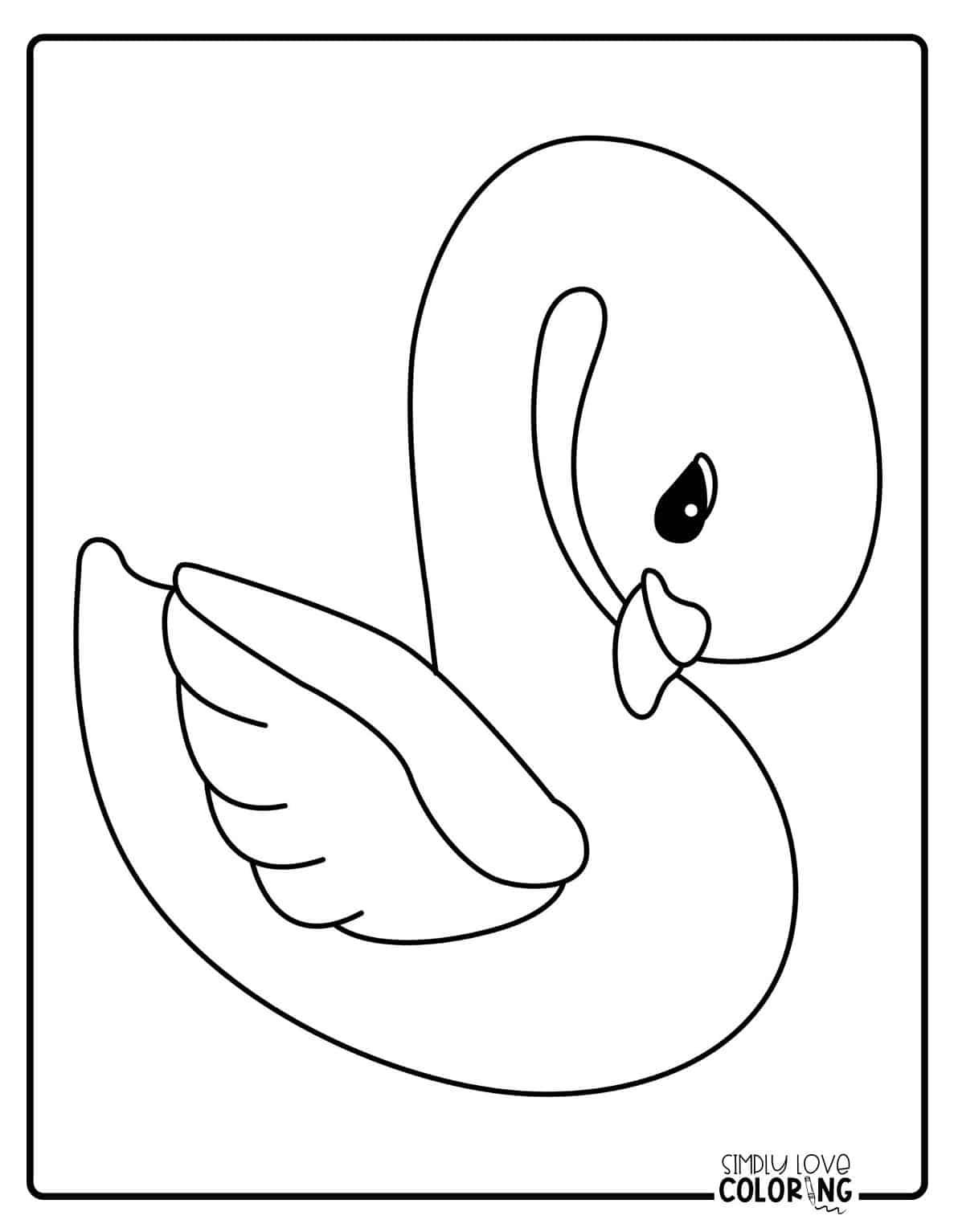 Swan Coloring Pages (Free PDF Printables) - Simply Love Coloring