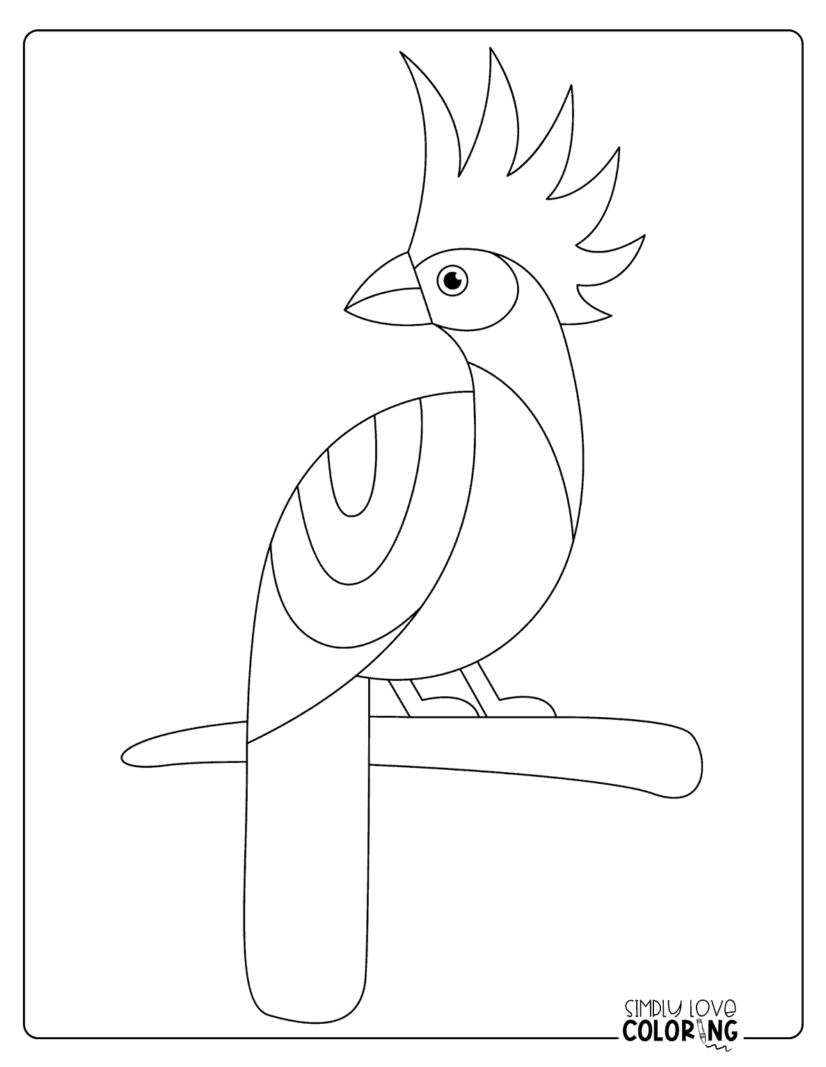 34 Pretty Bird Coloring Pages (Free PDF Printables) - Simply Love Coloring