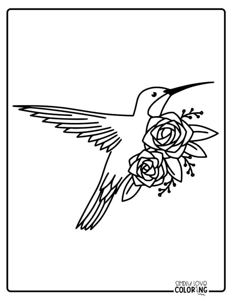 19 Hummingbird Coloring Pages (Free PDF Printables) - Simply Love Coloring