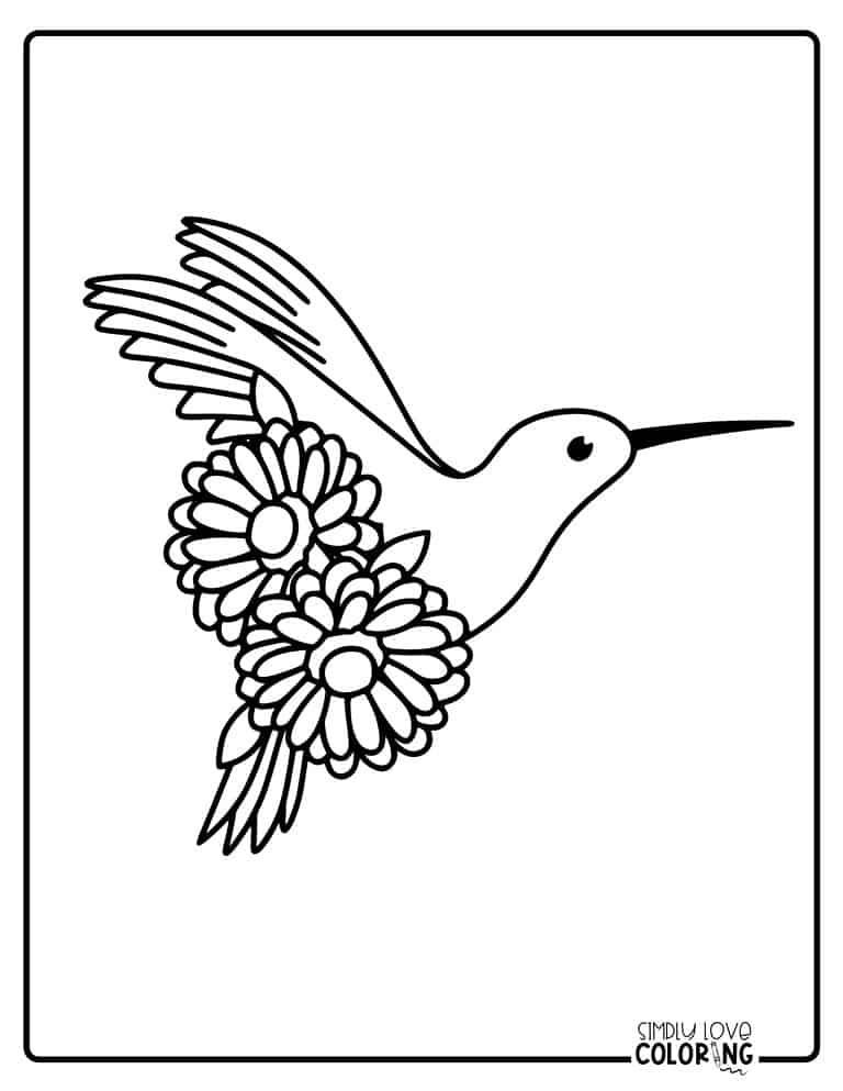 19 Hummingbird Coloring Pages (Free PDF Printables) - Simply Love Coloring