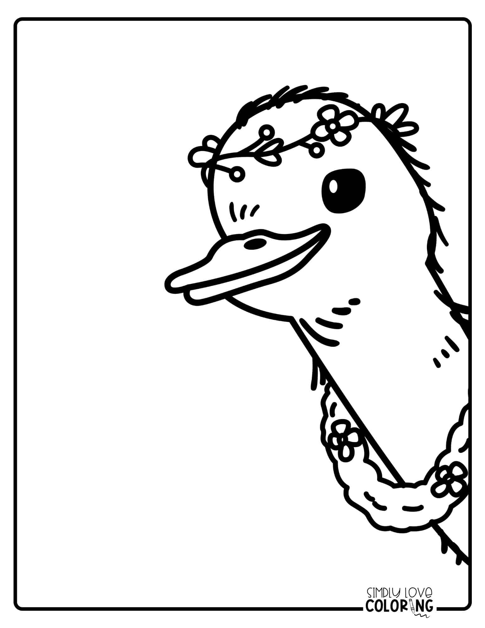 Ostrich Coloring Pages (Free PDF Printables) - Simply Love Coloring