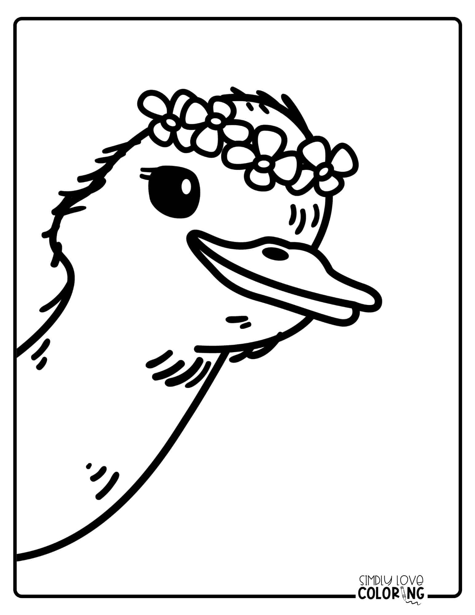 Ostrich Coloring Pages (Free PDF Printables) - Simply Love Coloring
