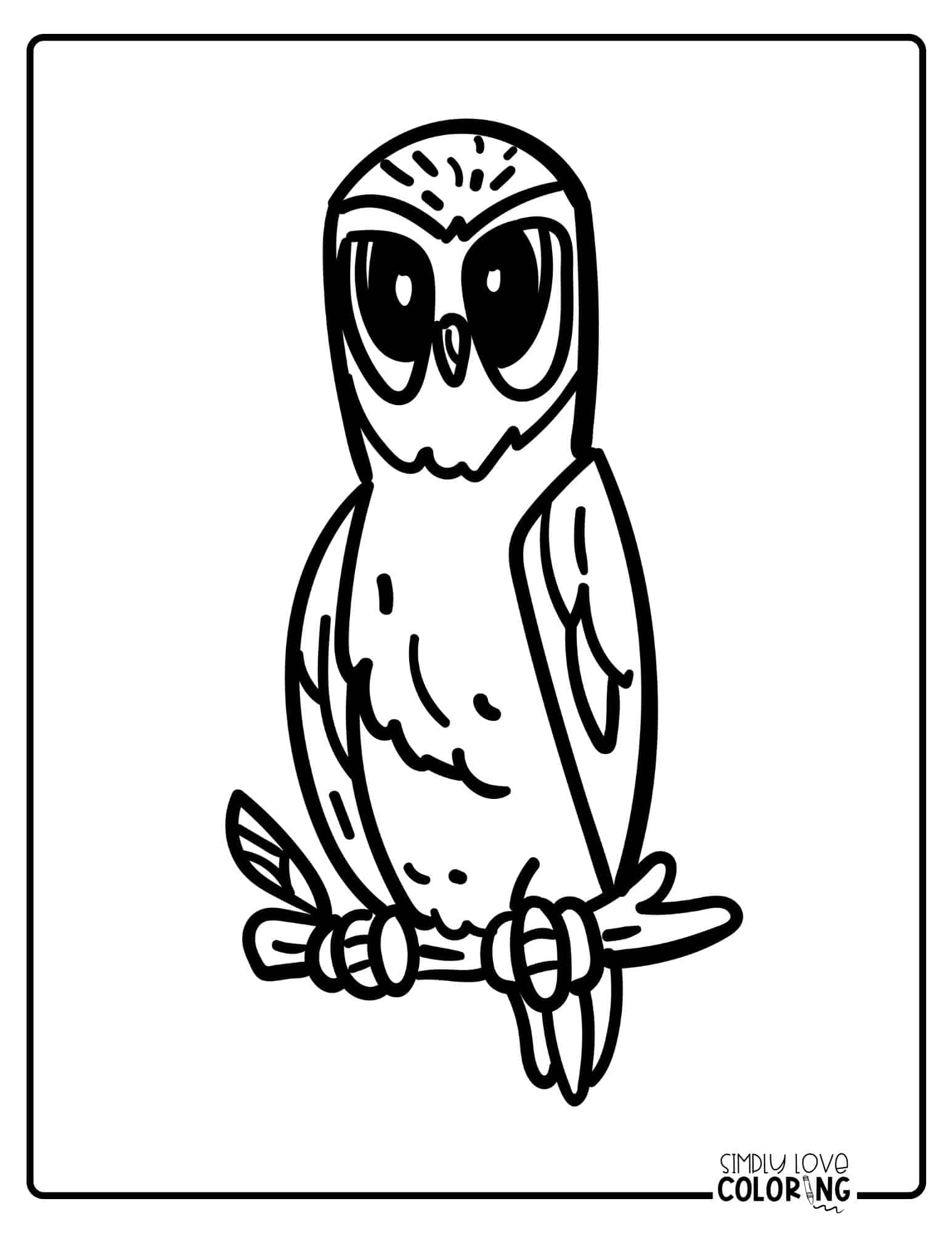 Free Owl Coloring Pages - Simply Love Coloring