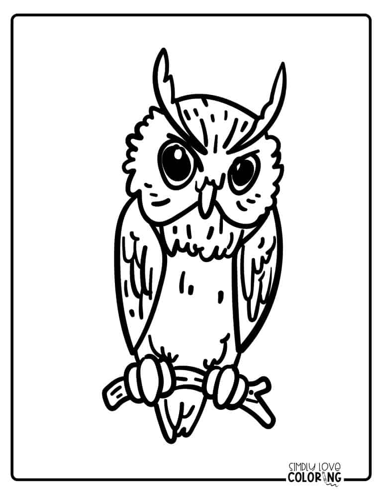 49 Owl Coloring Pages (Free PDF Printables) - Simply Love Coloring