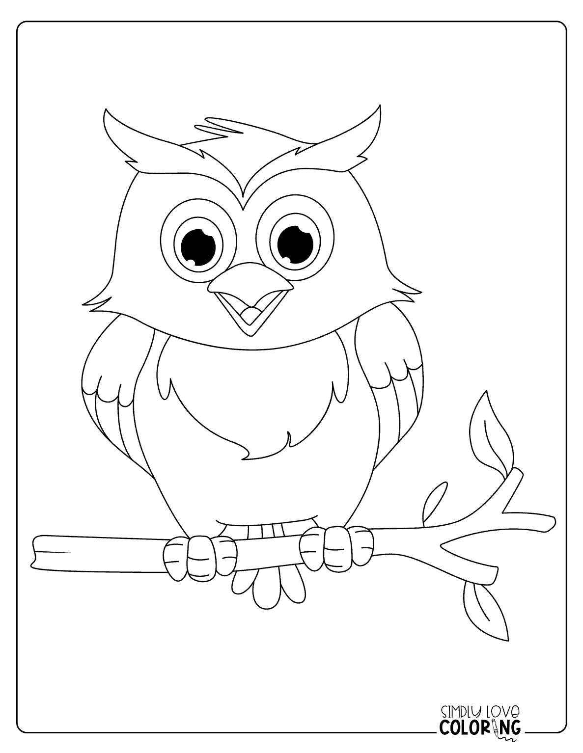 49 Owl Coloring Pages (Free PDF Printables) - Simply Love Coloring