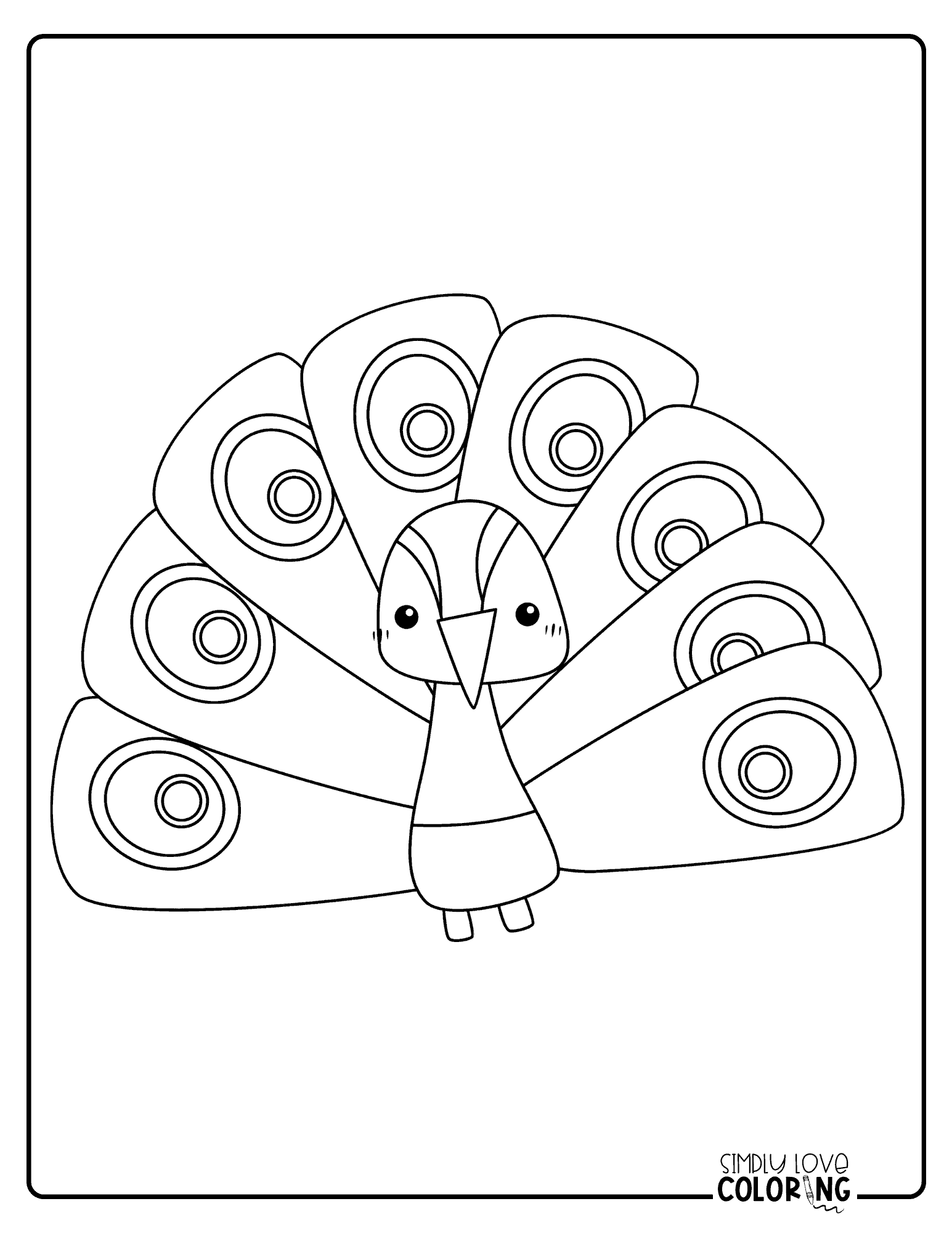 Peacock Coloring Pages (Free PDF Printables) - Simply Love Coloring