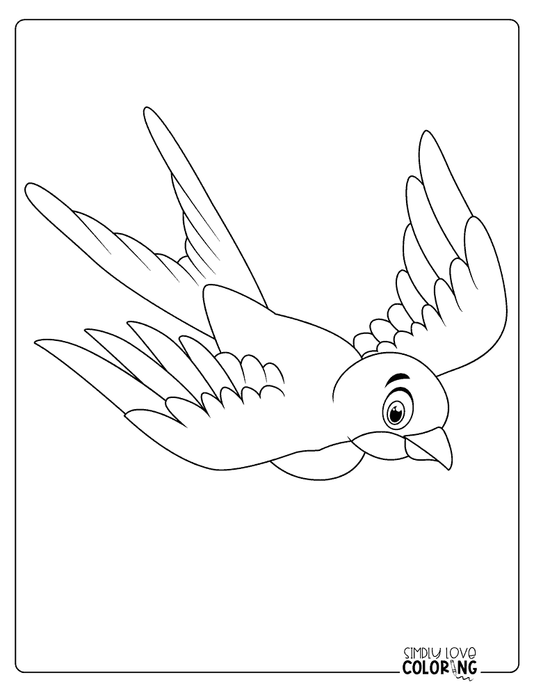 34 Pretty Bird Coloring Pages (Free PDF Printables) - Simply Love Coloring