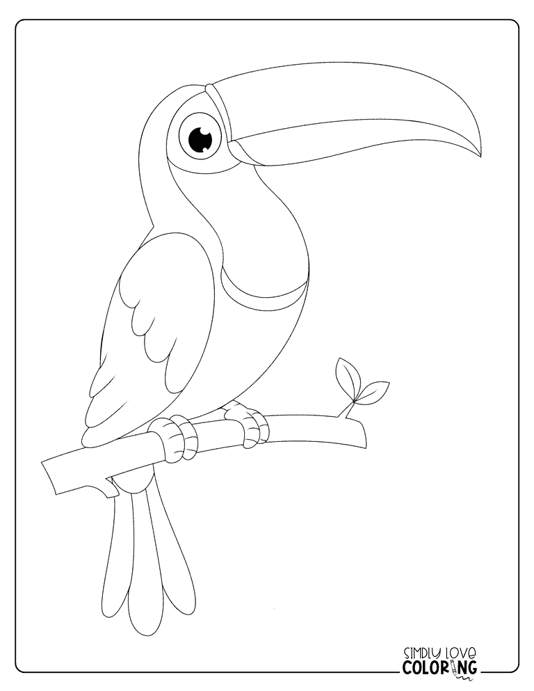 Toucan Coloring Pages (Free PDF Printables) - Simply Love Coloring