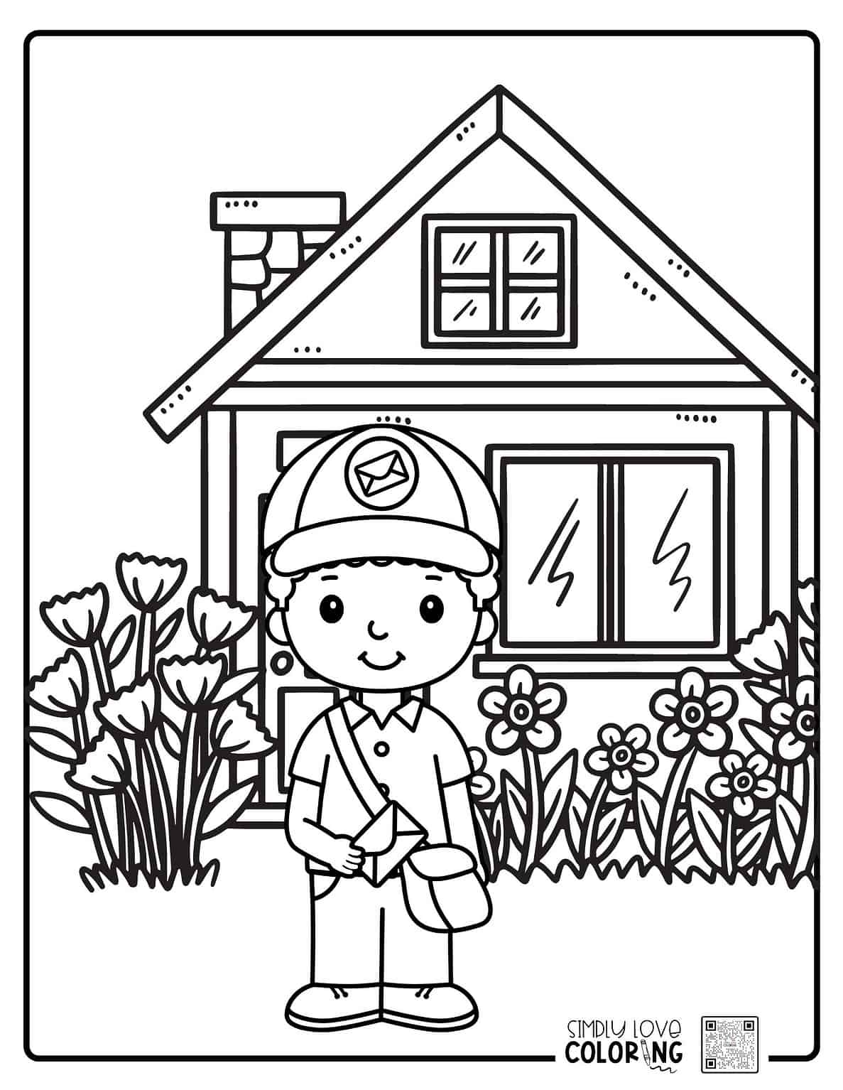27 Mail Carrier Coloring Pages (Free PDF Printables) - Simply Love Coloring