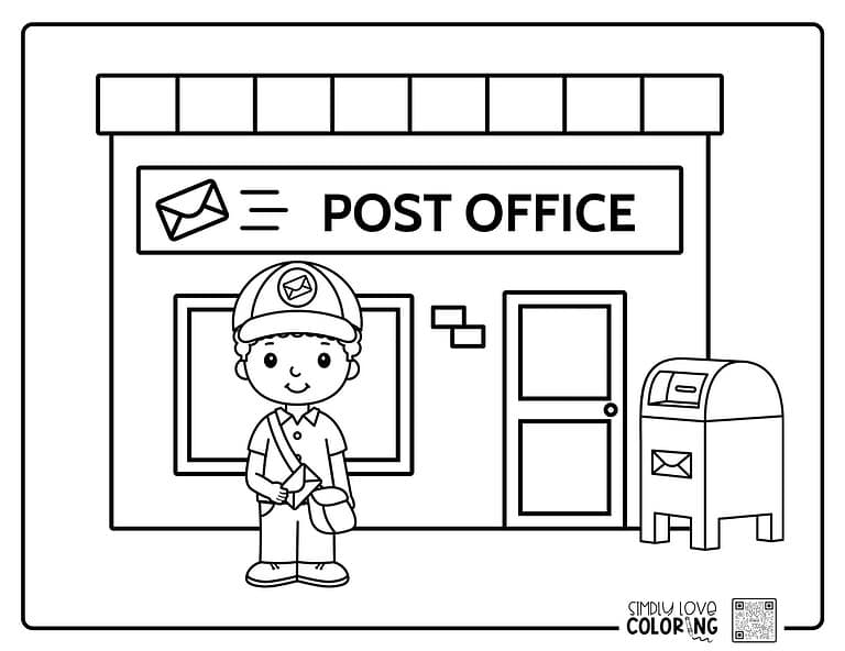 27 Mail Carrier Coloring Pages (Free PDF Printables) - Simply Love Coloring
