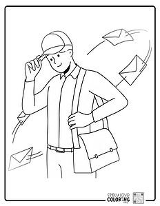 27 Mail Carrier Coloring Pages (Free PDF Printables) - Simply Love Coloring