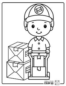 27 Mail Carrier Coloring Pages (Free PDF Printables) - Simply Love Coloring