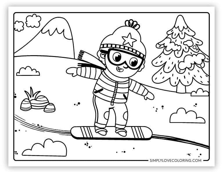 29 Winter Coloring Pages (Free PDF Printables) - Simply Love Coloring