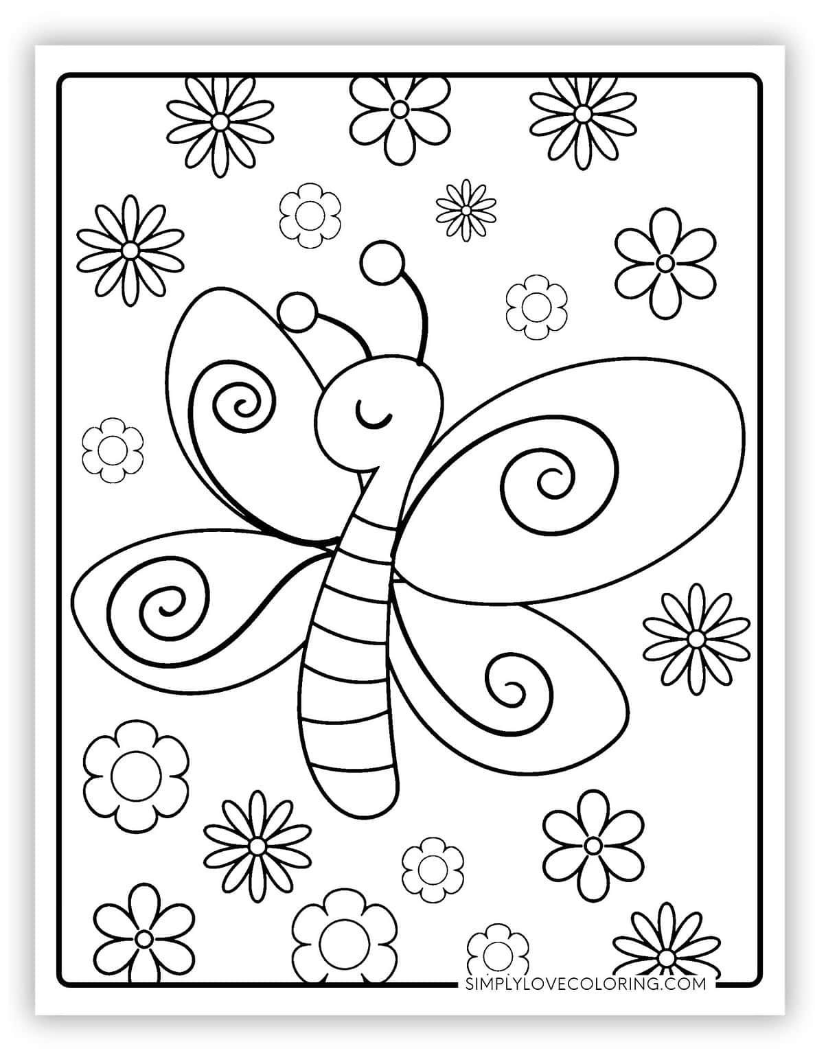73 Spring Coloring Pages (Free PDF Printables) - Simply Love Coloring
