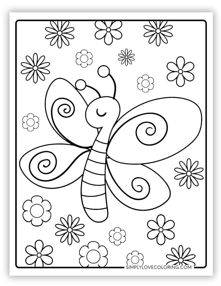 73 Spring Coloring Pages (Free PDF Printables) - Simply Love Coloring