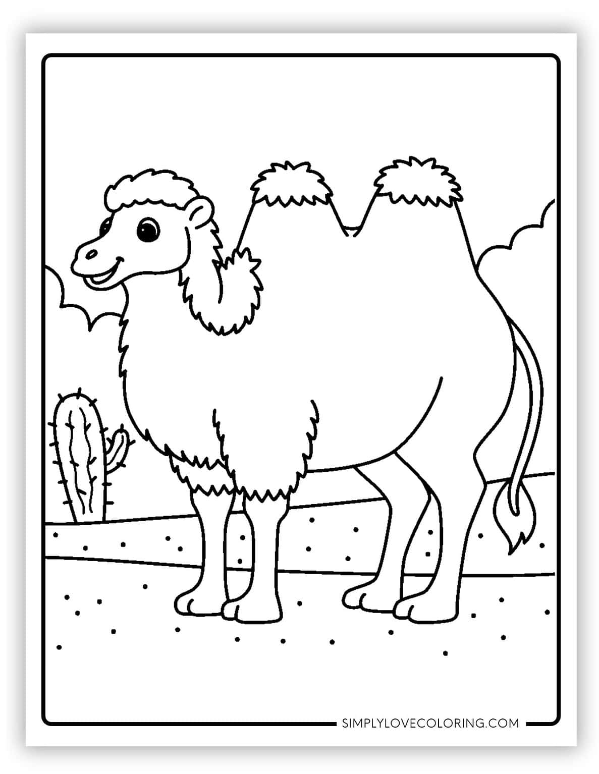 Camel Coloring Pages (Free PDF Printables) - Simply Love Coloring