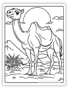 Camel Coloring Pages (Free PDF Printables) - Simply Love Coloring