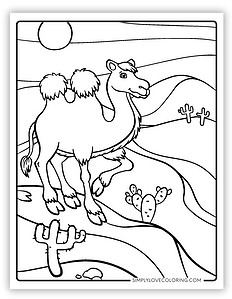 Camel Coloring Pages (Free PDF Printables) - Simply Love Coloring