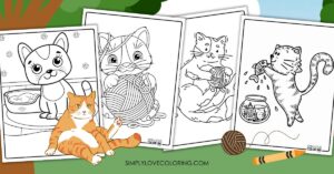 47 Cute Cat Coloring Pages (Free PDF Printables) - Simply Love Coloring