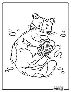Free Cat Coloring Pages - Simply Love Coloring