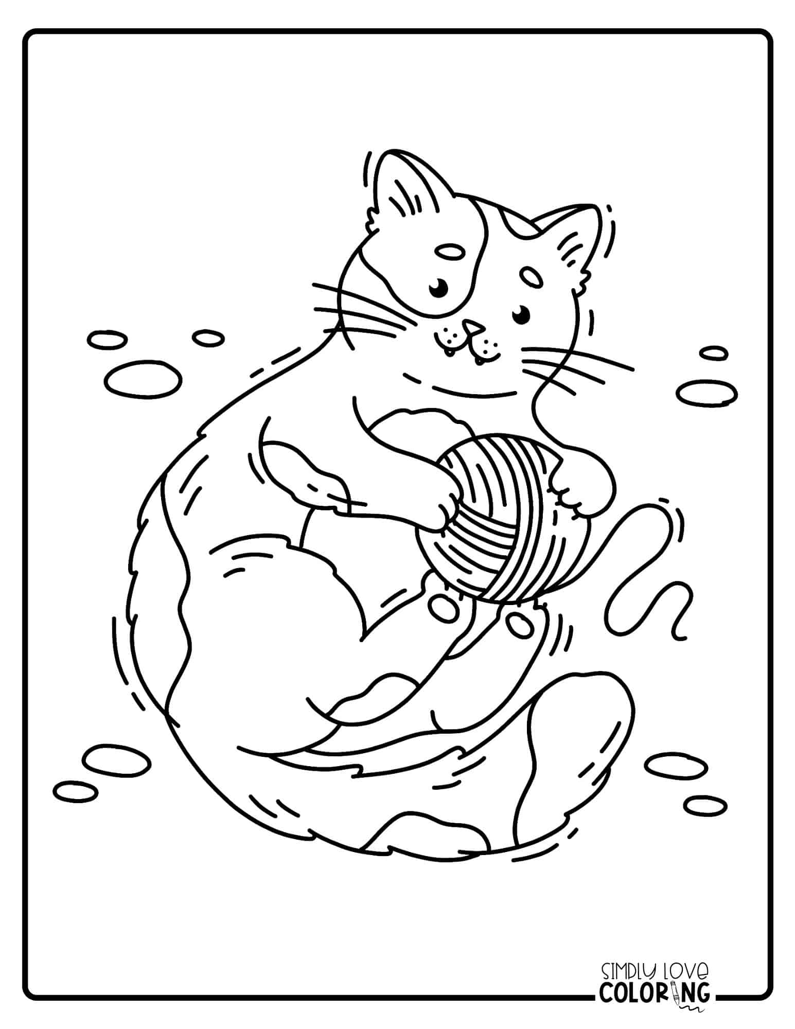 Free Cat Coloring Pages - Simply Love Coloring
