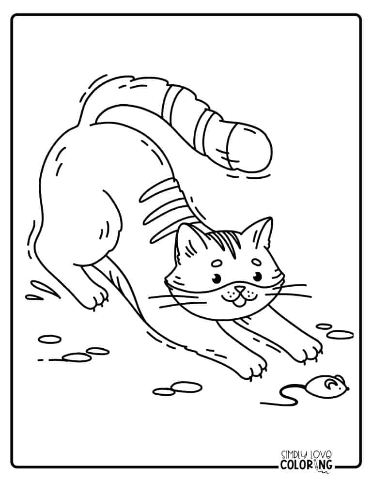 Free Cat Coloring Pages - Simply Love Coloring