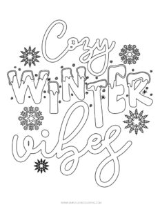29 Winter Coloring Pages (Free PDF Printables) - Simply Love Coloring