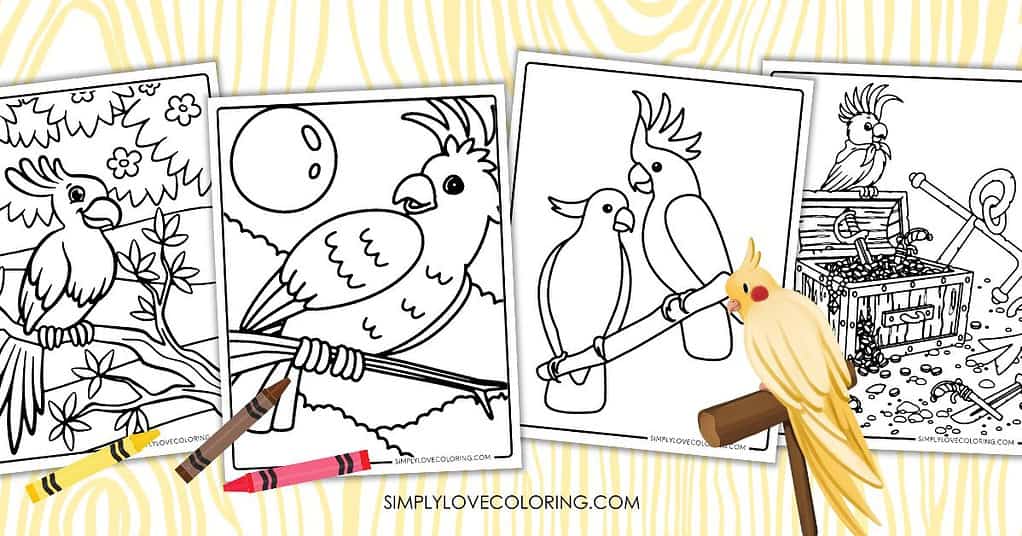 21 Cockatiel Coloring Pages (Free PDF Printables) - Simply Love Coloring
