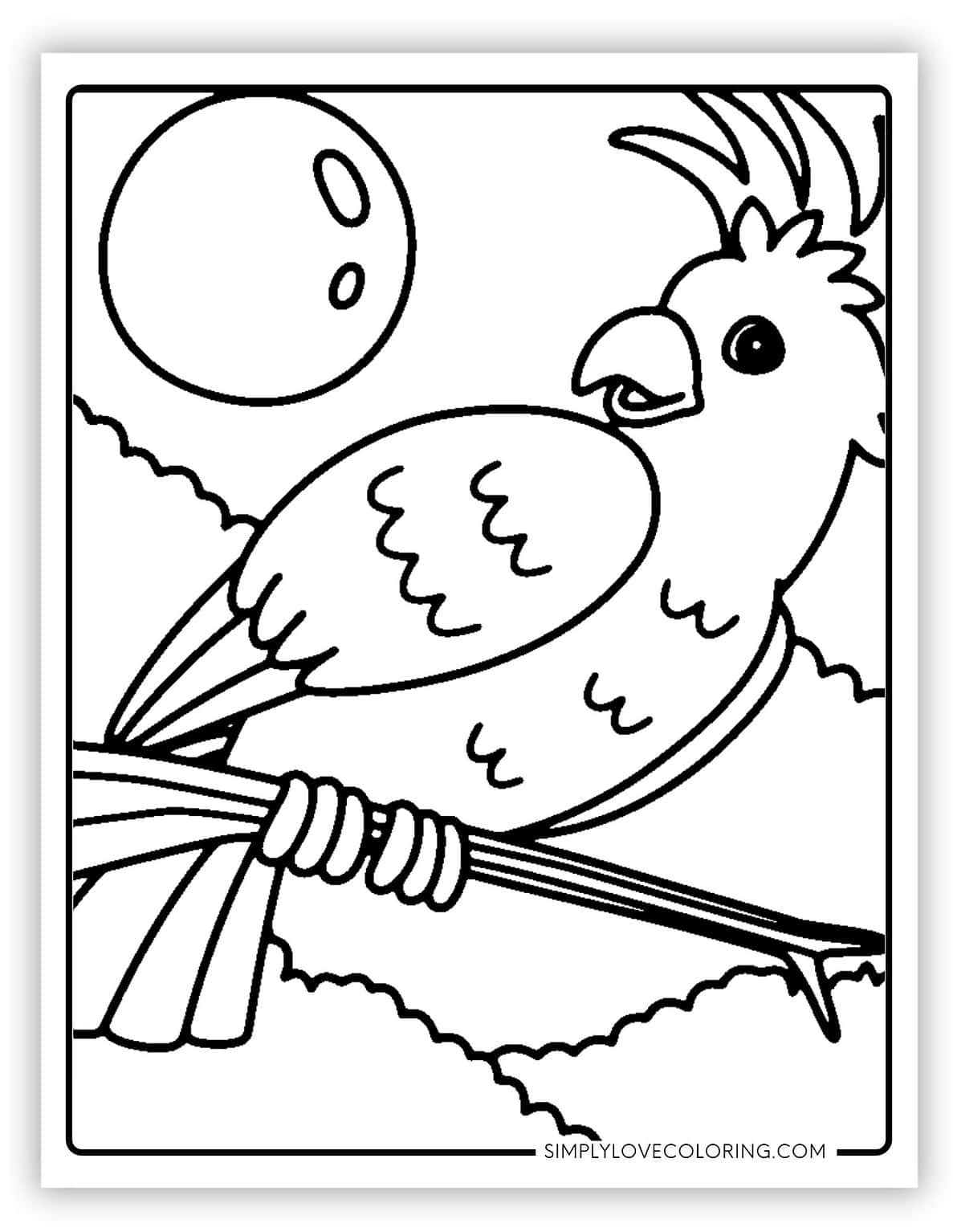 21 Cockatiel Coloring Pages (Free PDF Printables) - Simply Love Coloring