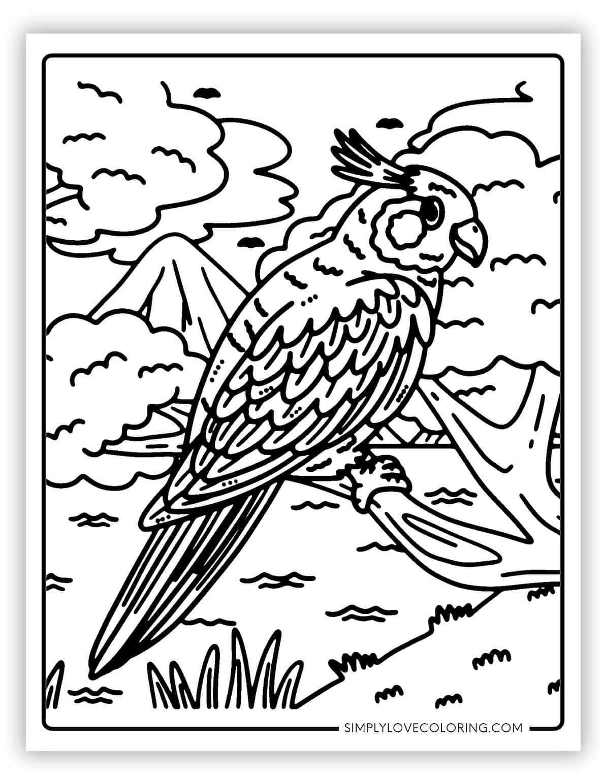21 Cockatiel Coloring Pages (Free PDF Printables) - Simply Love Coloring