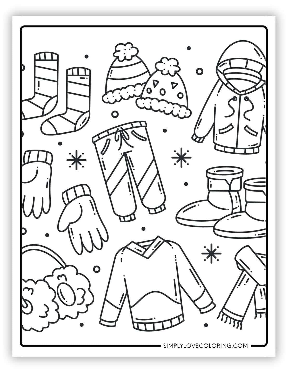 29 Winter Coloring Pages (Free PDF Printables) - Simply Love Coloring