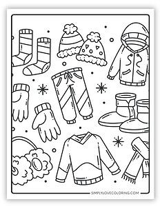 29 Winter Coloring Pages (Free PDF Printables) - Simply Love Coloring