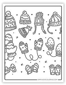 29 Winter Coloring Pages (Free PDF Printables) - Simply Love Coloring