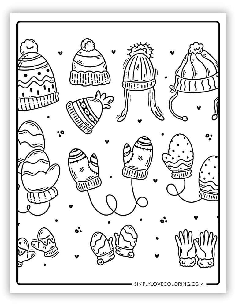 29 Winter Coloring Pages (Free PDF Printables) - Simply Love Coloring