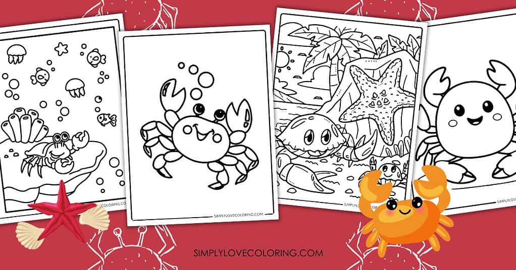 36 Crab Coloring Pages (Free PDF Printables) - Simply Love Coloring