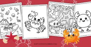 36 Crab Coloring Pages (Free PDF Printables) - Simply Love Coloring