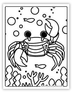36 Crab Coloring Pages (Free PDF Printables) - Simply Love Coloring