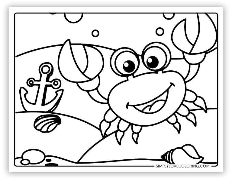 36 Crab Coloring Pages (Free PDF Printables) - Simply Love Coloring