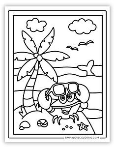 36 Crab Coloring Pages (Free PDF Printables) - Simply Love Coloring