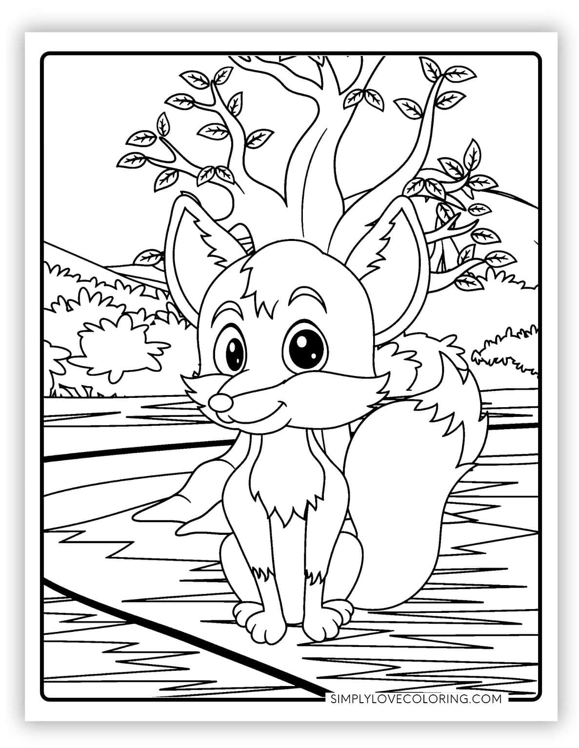31 Cute Fox Coloring Pages (Free PDF Printables) - Simply Love Coloring