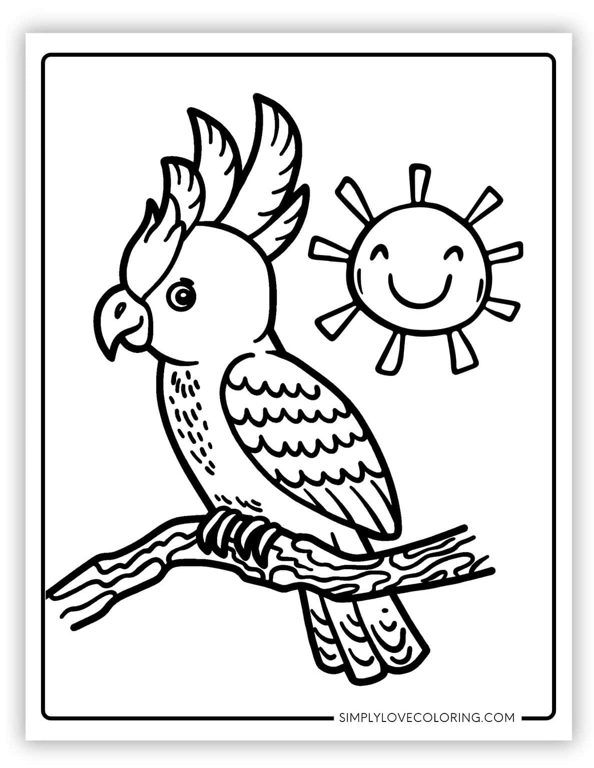 21 Cockatiel Coloring Pages (Free PDF Printables) - Simply Love Coloring