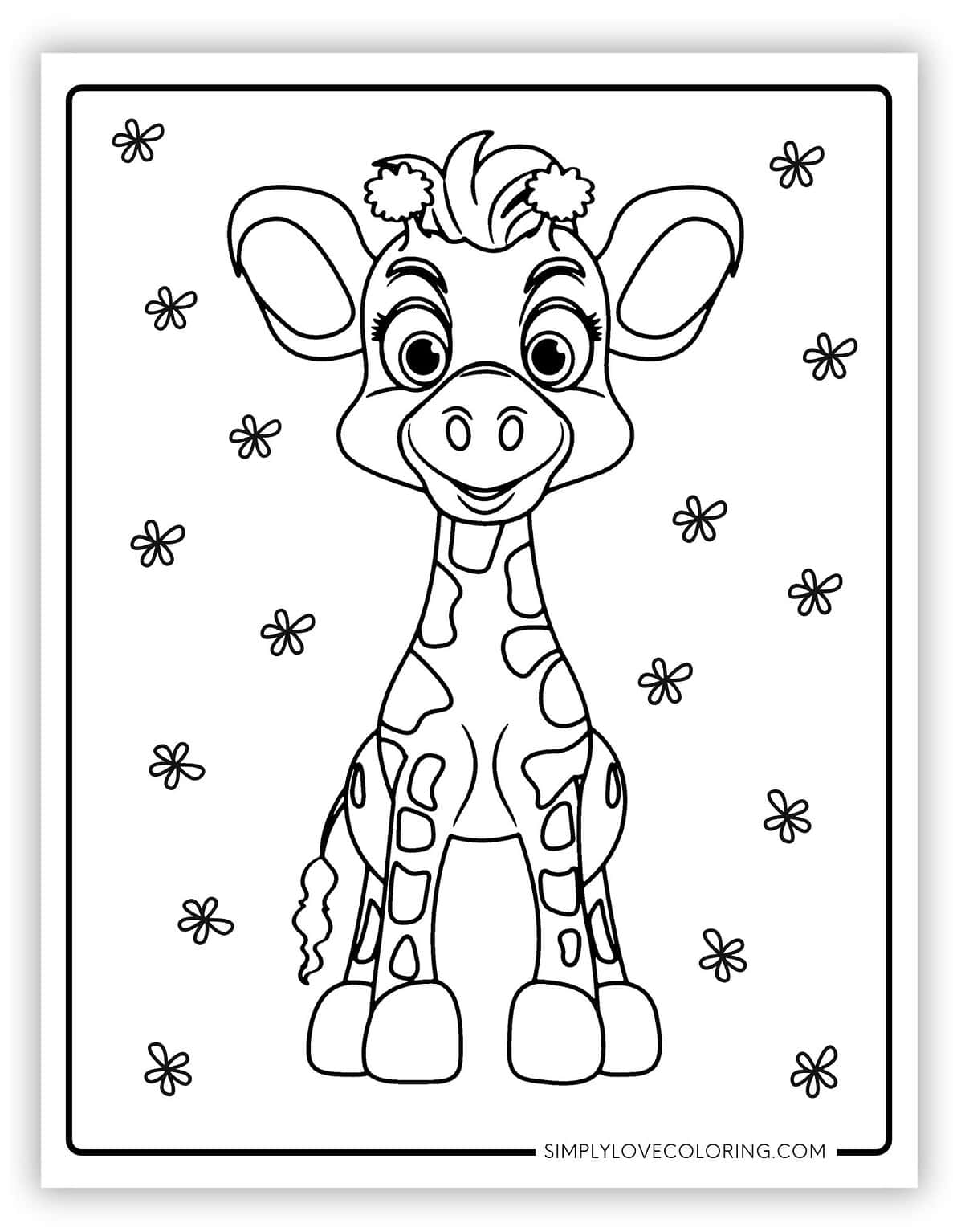 27 Giraffe Coloring Pages (Free PDF Printables) - Simply Love Coloring