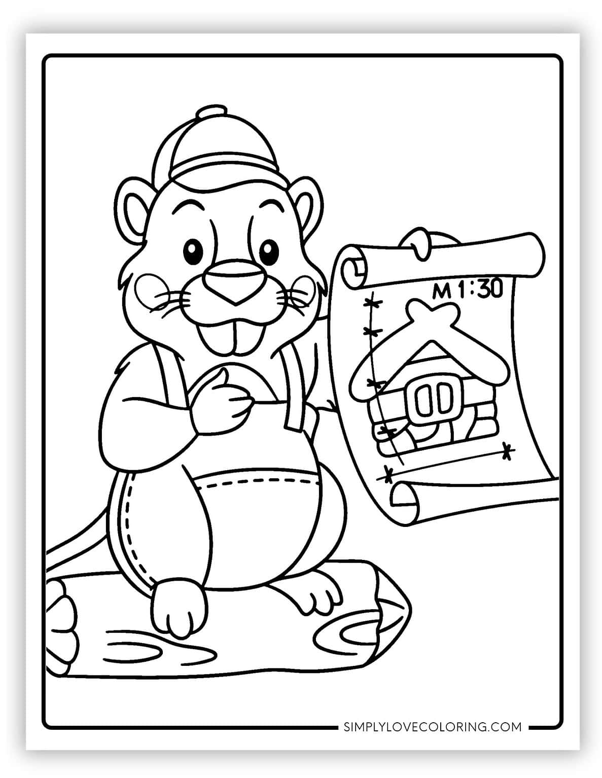 32 Beaver Coloring Pages (Free PDF Printables) - Simply Love Coloring