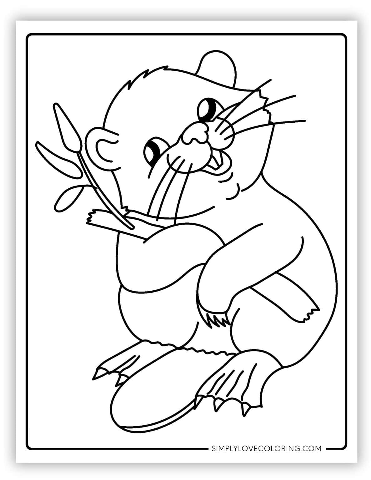 32 Beaver Coloring Pages (Free PDF Printables) - Simply Love Coloring