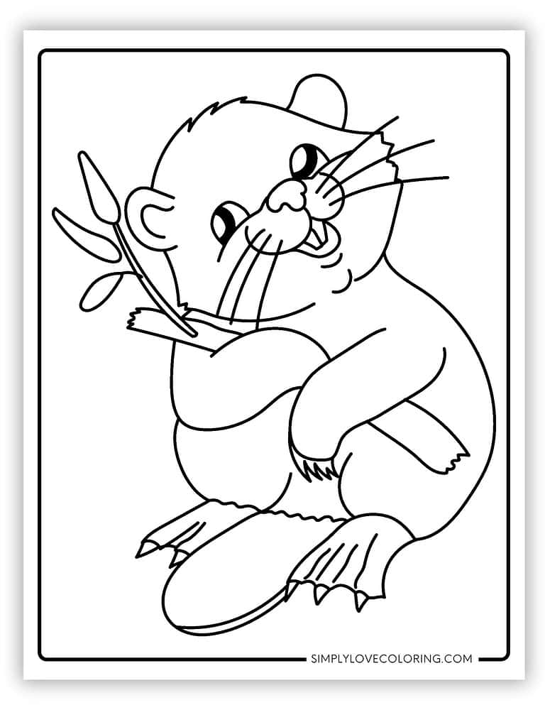32 Beaver Coloring Pages (Free PDF Printables) - Simply Love Coloring