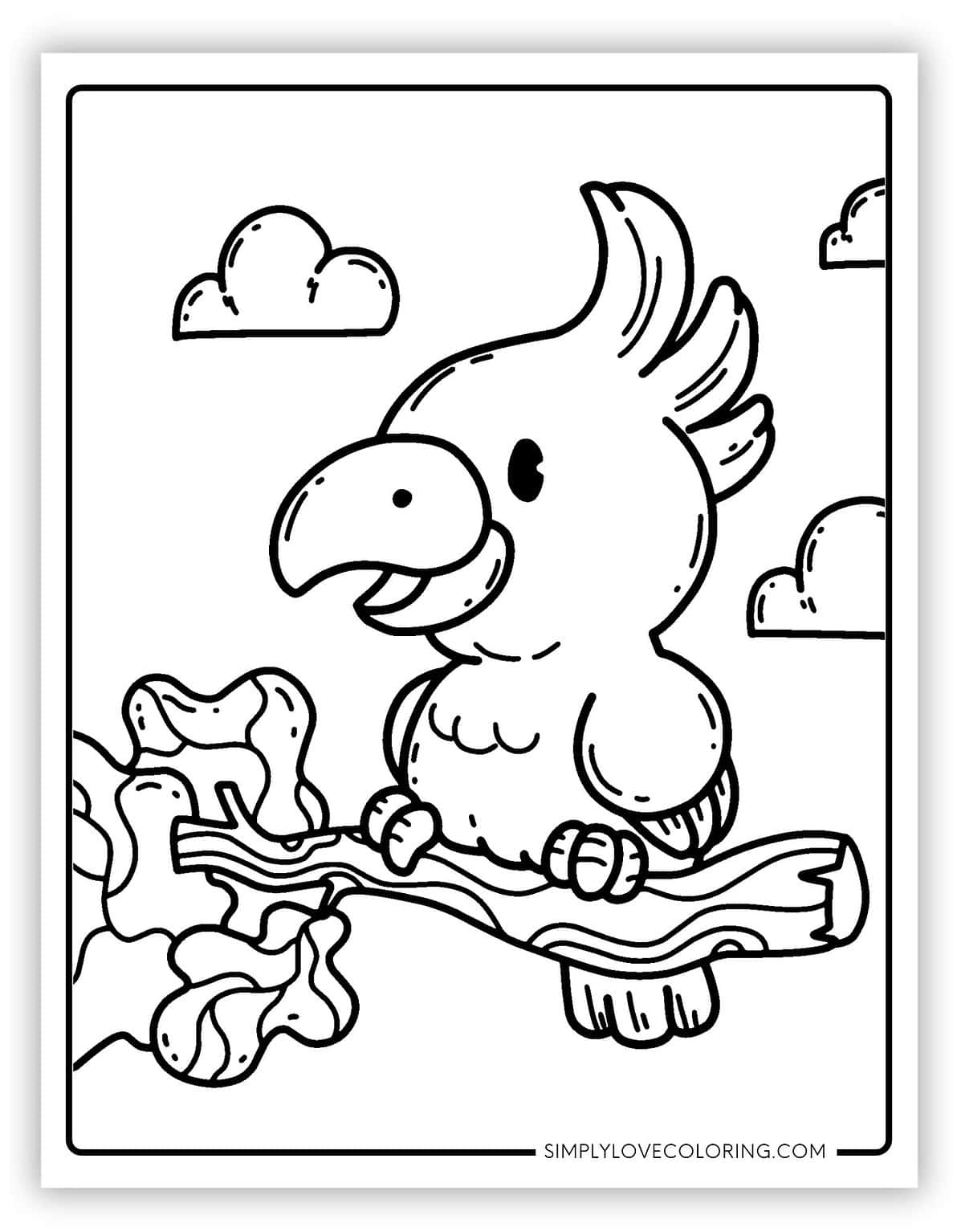 21 Cockatiel Coloring Pages (Free PDF Printables) - Simply Love Coloring