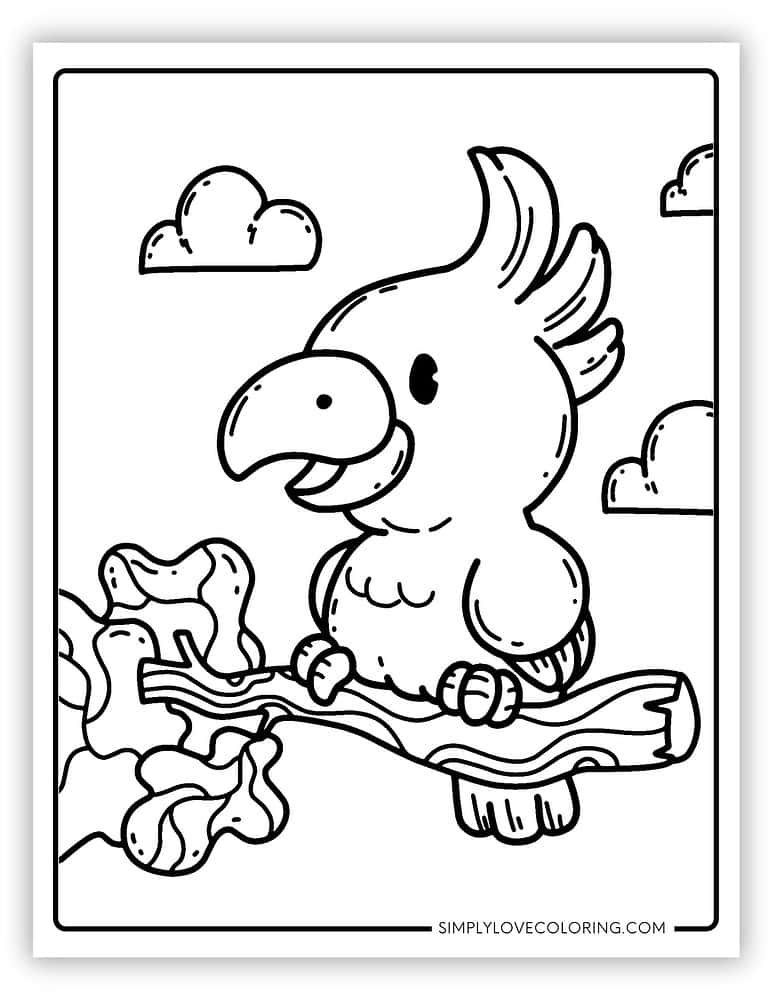 21 Cockatiel Coloring Pages (Free PDF Printables) - Simply Love Coloring