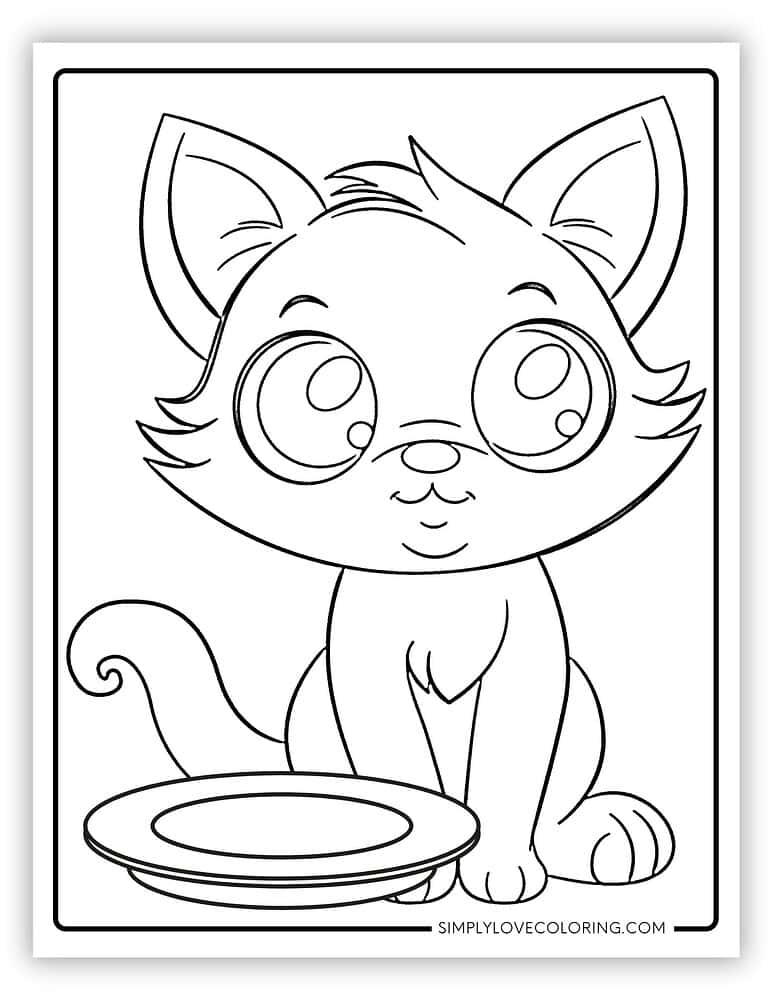 47 Cute Cat Coloring Pages (Free PDF Printables) - Simply Love Coloring