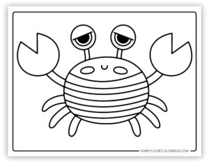 36 Crab Coloring Pages (Free PDF Printables) - Simply Love Coloring